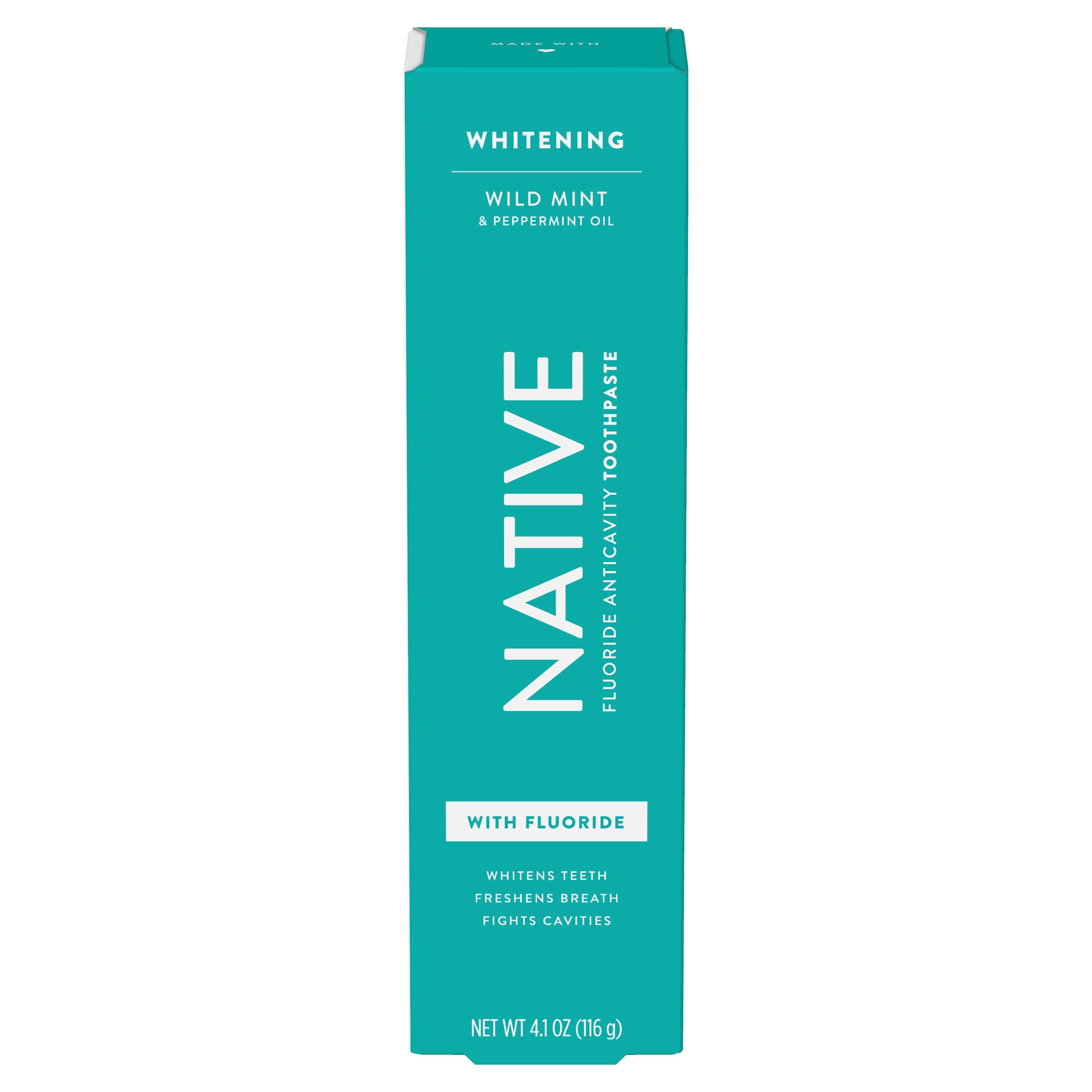 Native Fluoride Anticavity Whitening Toothpaste, Wild Mint and ...