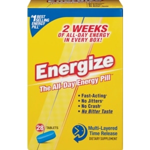 Energize The All Day Energy Pill, 28CT Best Deals and Price History at ...