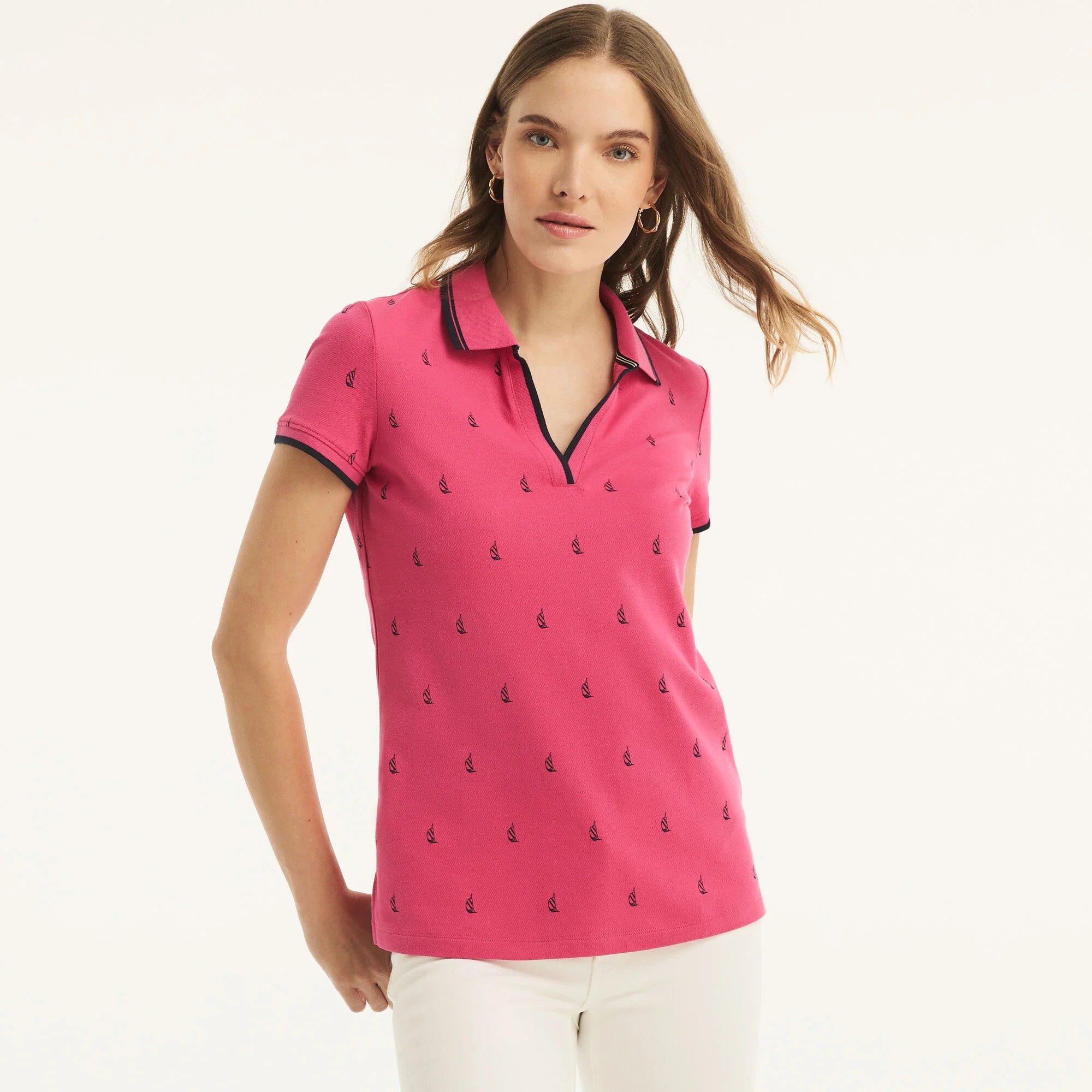 printed split-neck polo Die besten Deals und Preisentwicklungen auf ...