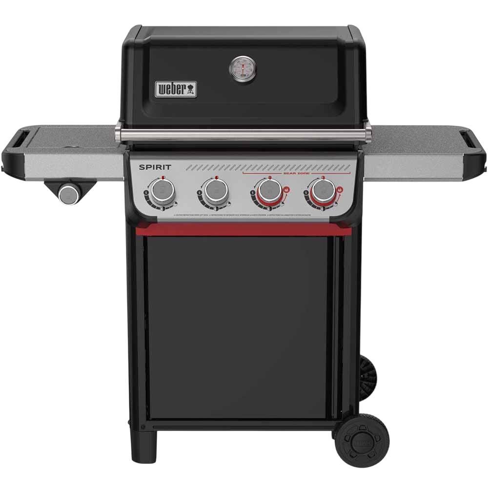 Weber Spirit E-435 26.6 Inch 4 Burner 35000 BTU Black Liquid Propane ...