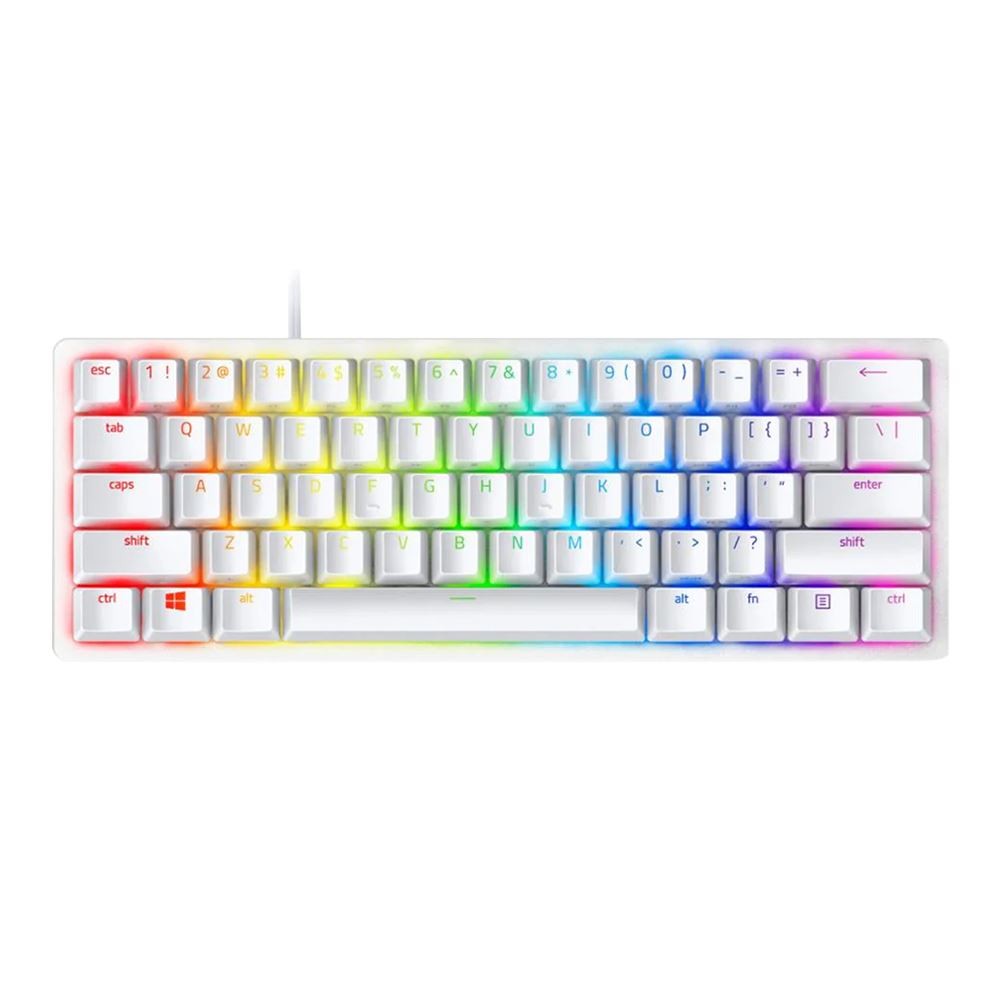 Razer HUNTSMAN MINI RGB Wired Gaming Keyboard - Mercury Razer Purple ...