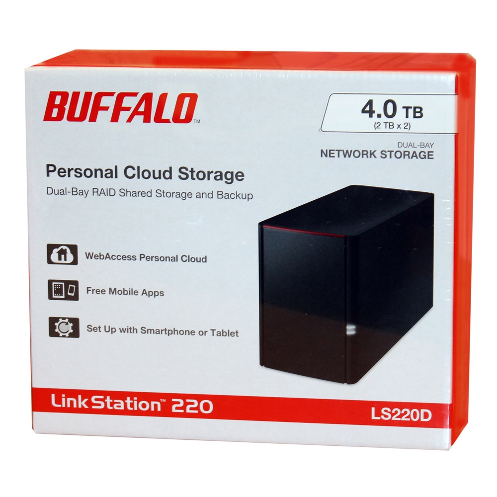 BUFFALO LinkStation 220 4TB 2-Bay NAS Network Attached Storage with HDD ...