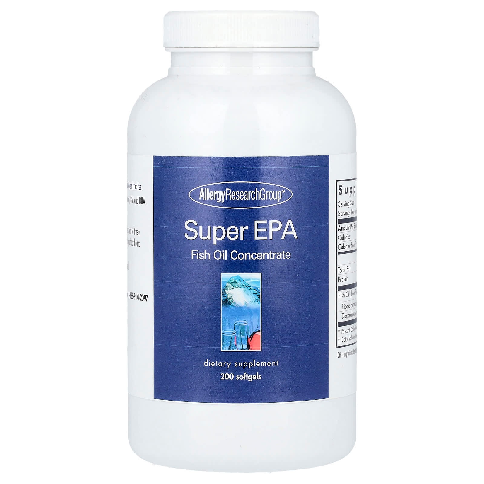 Allergy Research Group, Super EPA, Fish Oil Concentrate, 200 Softgels ...