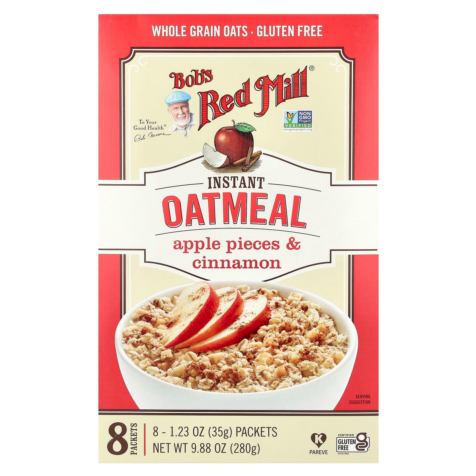 Bob's Red Mill, Instant Oatmeal Packets, Apple Pieces & Cinnamon, 8 ...