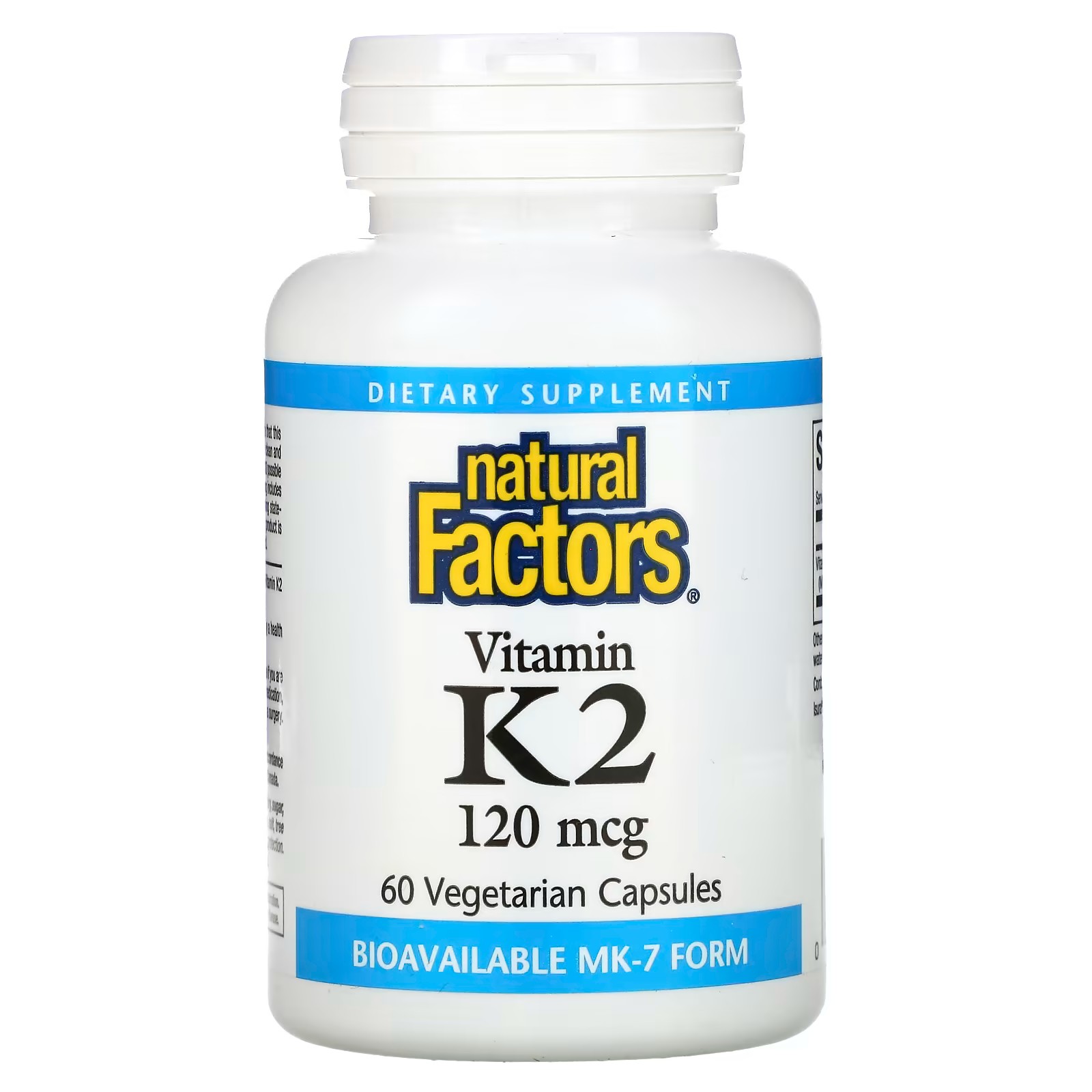 Natural Factors, Vitamin K2, 120 mcg, 60 Vegetarian Capsules Die besten ...