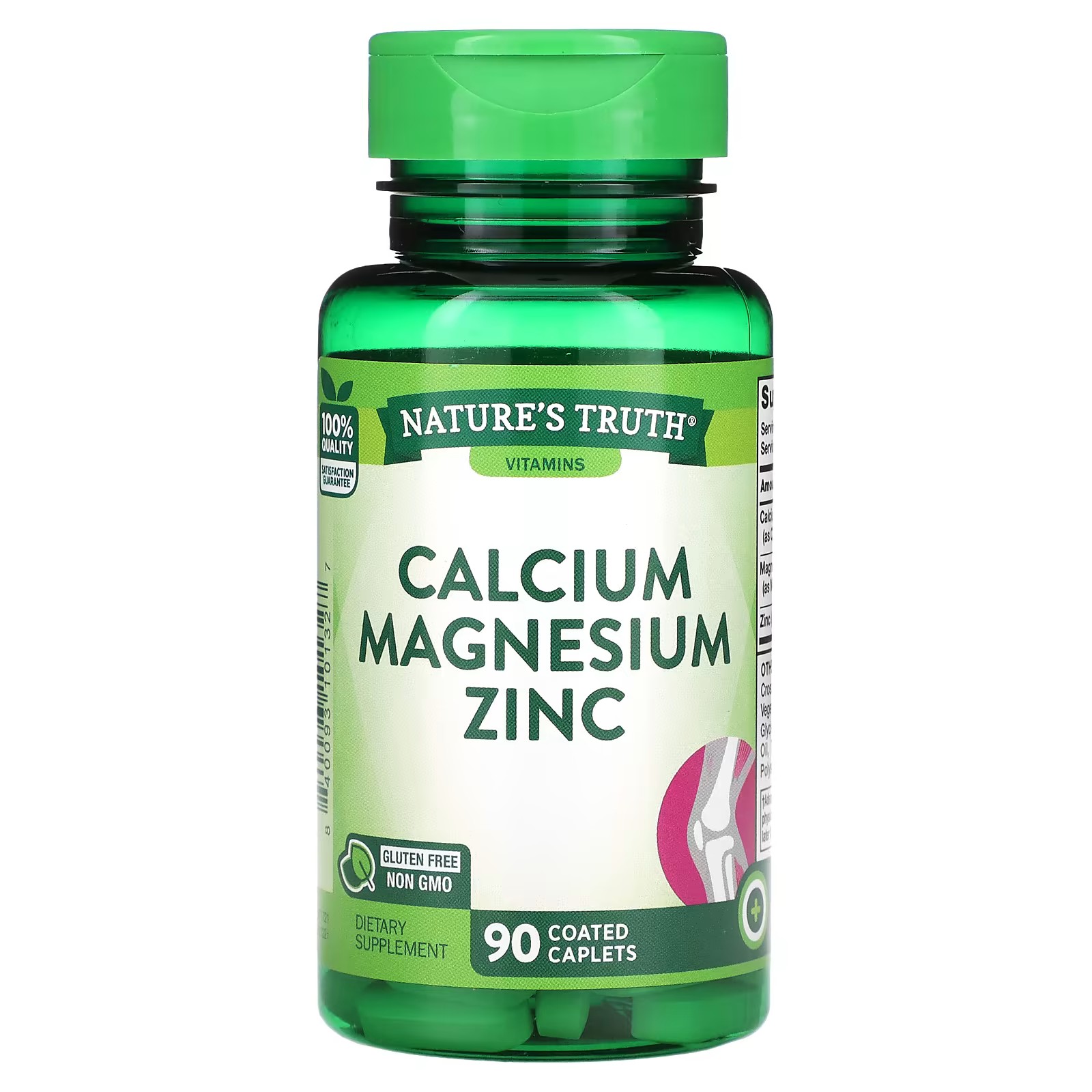 Nature's Truth, Calcium Magnesium Zinc, 90 Coated Caplets Best Deals ...