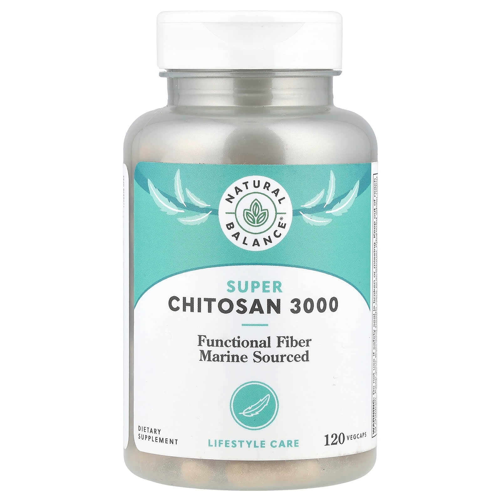Natural Balance, Super Chitosan 3000, 3,000 mg, 120 VegCaps (750 mg per ...