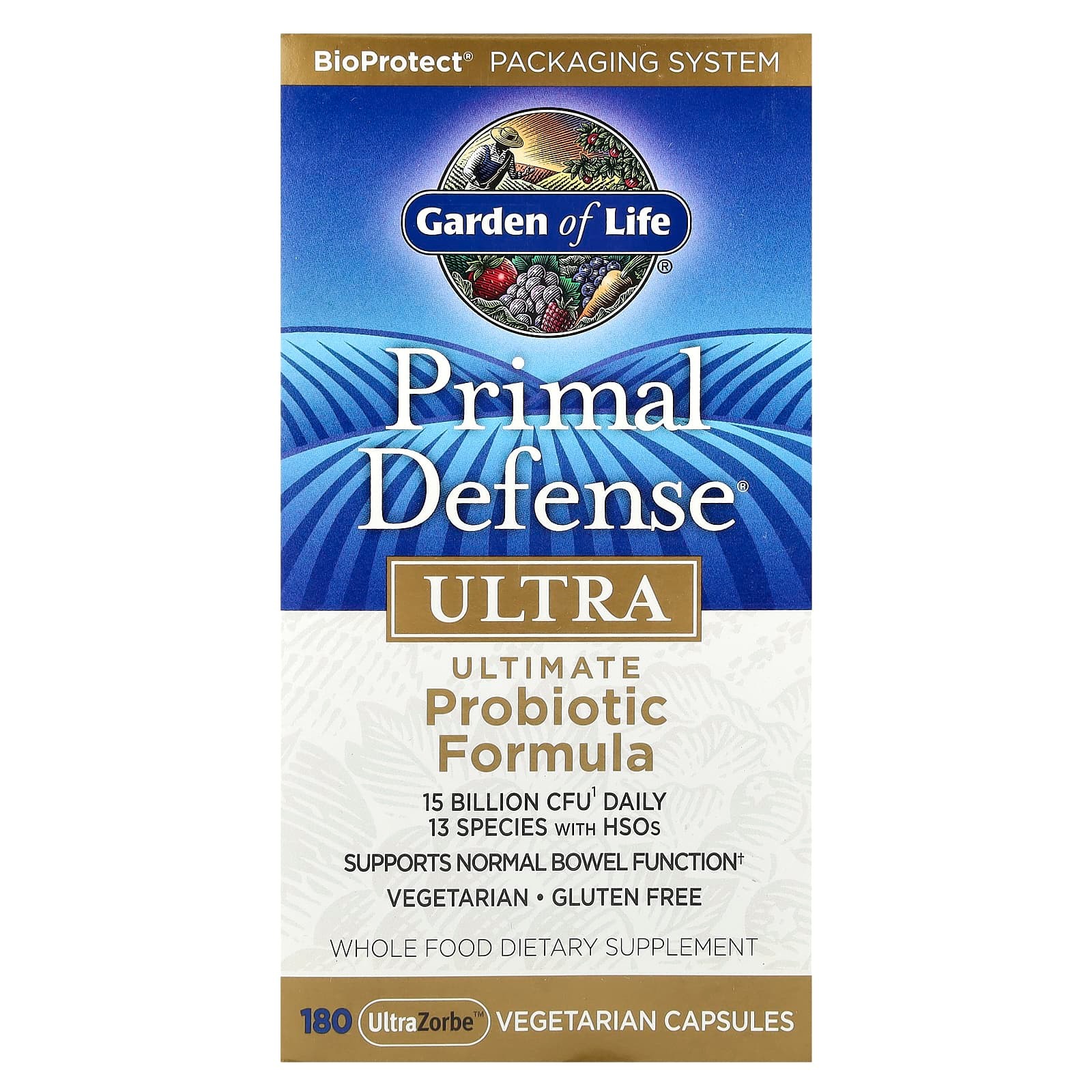 Garden of Life, Primal Defense®, Ultra, Ultimate Probiotic Formula, 180 ...