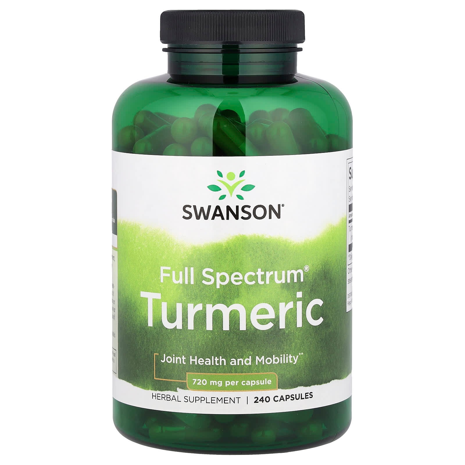 Swanson, Full Spectrum® Turmeric, 240 Capsules (720 mg per Capsule ...
