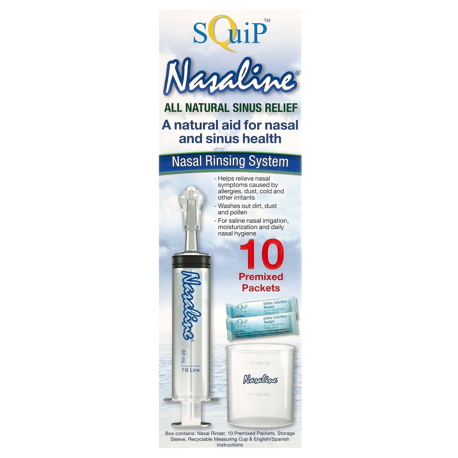Squip, Nasaline, Nasal Rinsing System, 1 Kit De beste aanbiedingen en ...