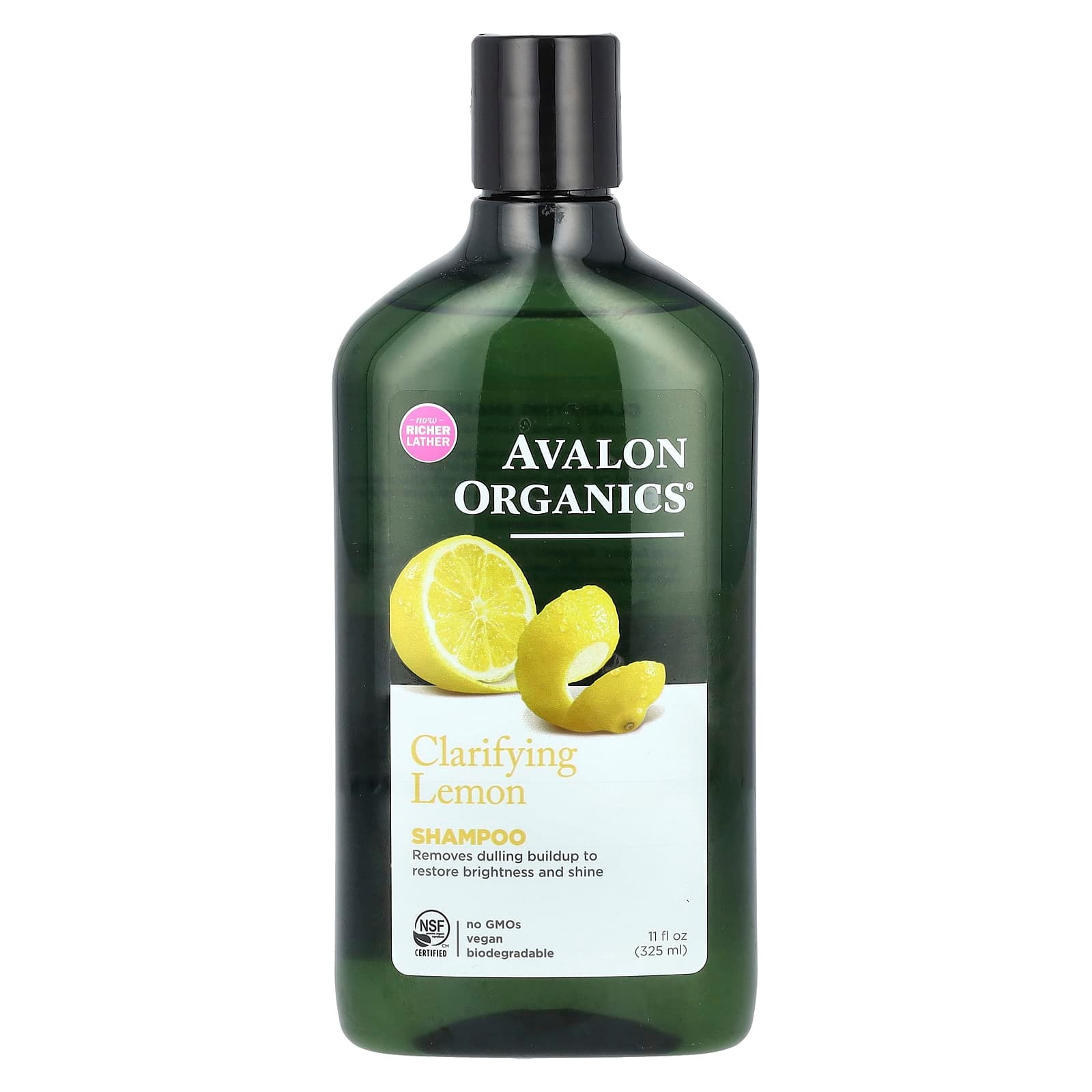 Avalon Organics, Shampoo, Clarifying Lemon, 11 fl oz (325 ml ...