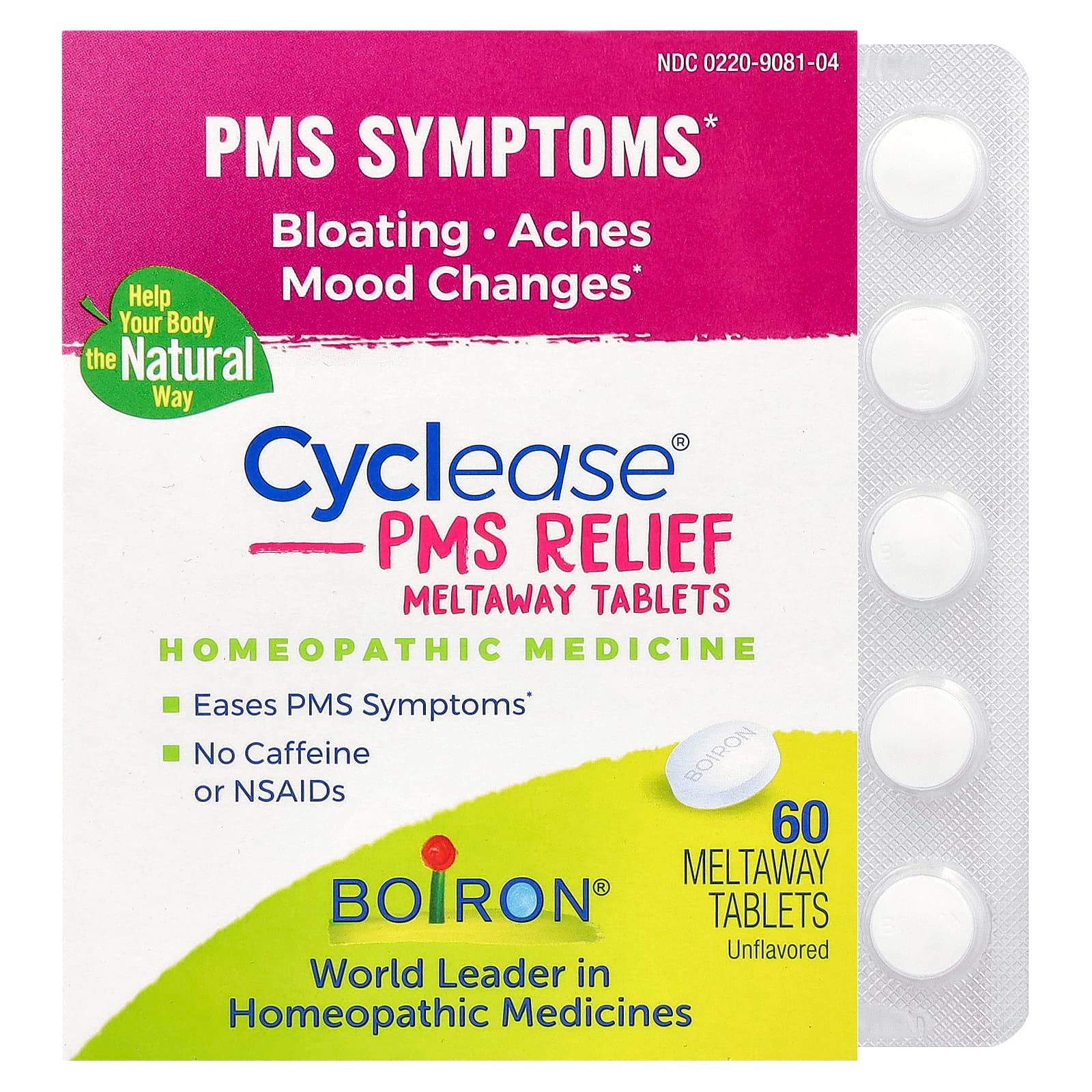 Boiron, Cyclease PMS, Unflavored, 60 Meltaway Tablets Deals and Price ...