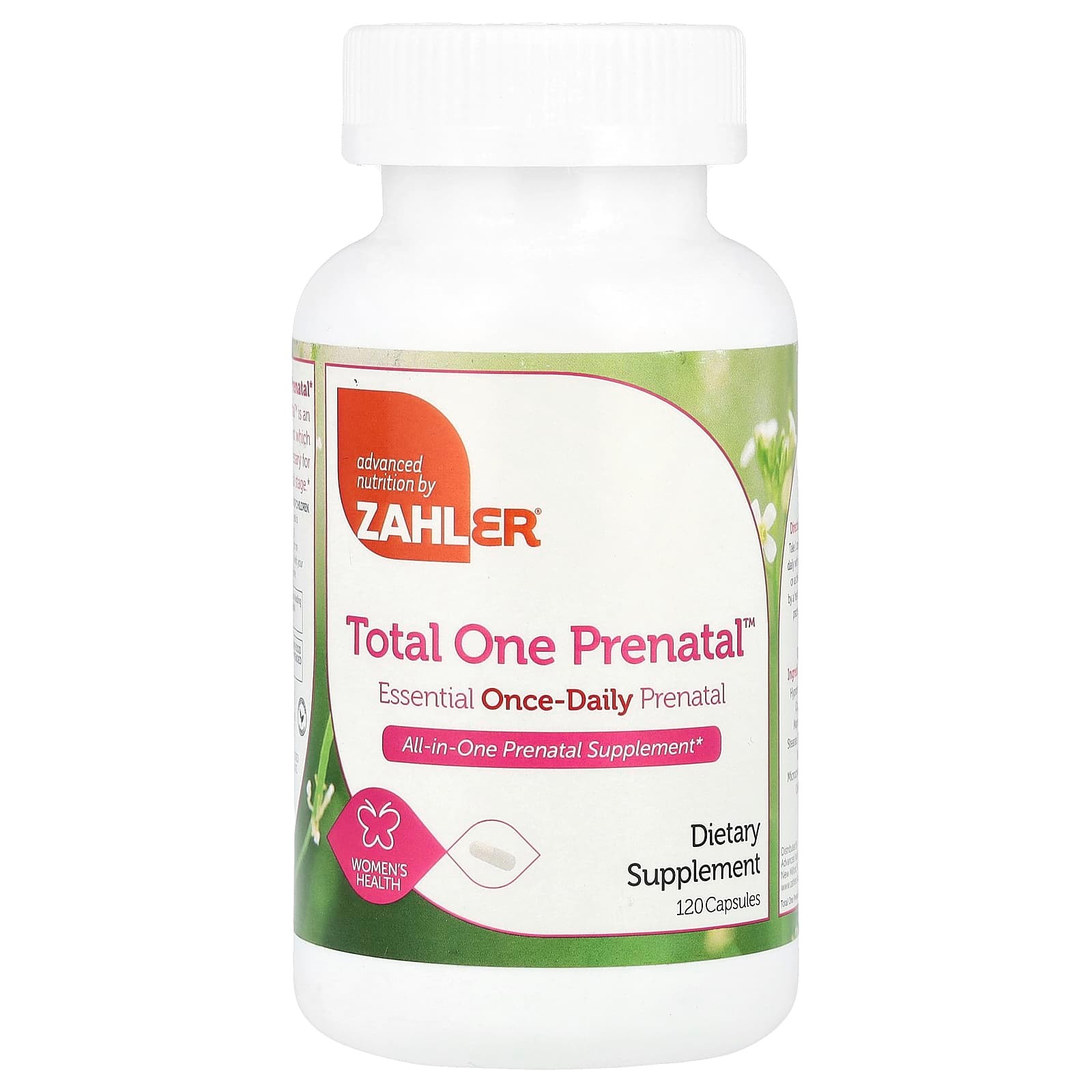 Zahler, Total One Prenatal™, Essential Once-Daily Prenatal, 120 ...
