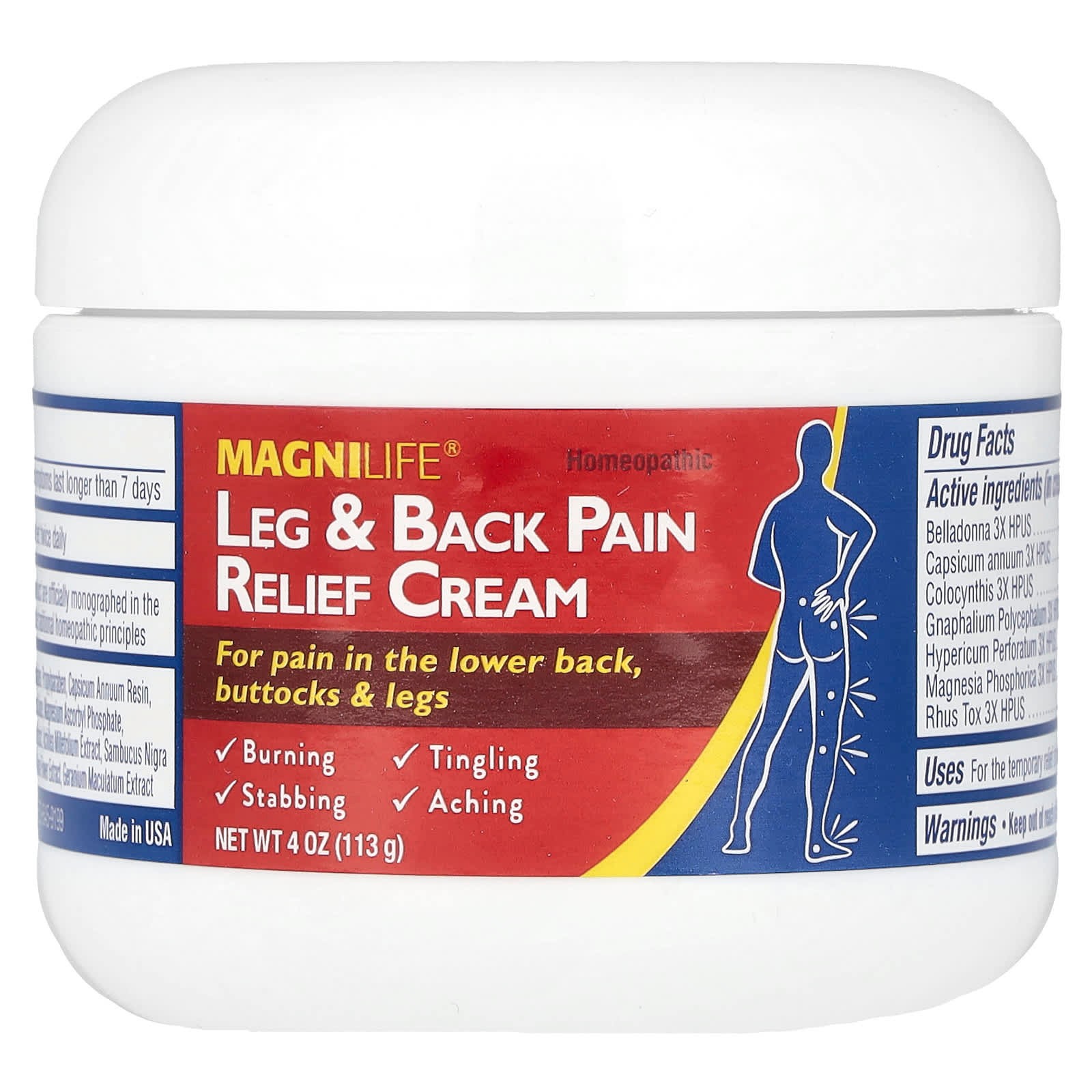 MagniLife, Leg & Back Pain Relief Cream, 4 oz (113 g) Deals and Price ...