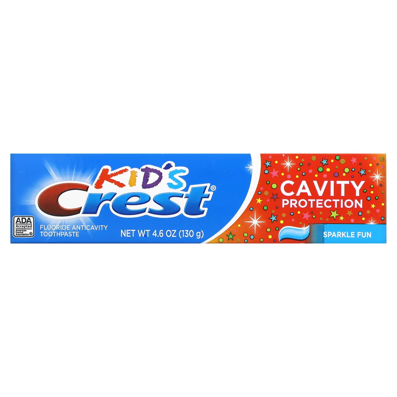 Crest, Kids, Fluoride Anticavity Toothpaste, Sparkle Fun, 4.6 oz (130 g ...