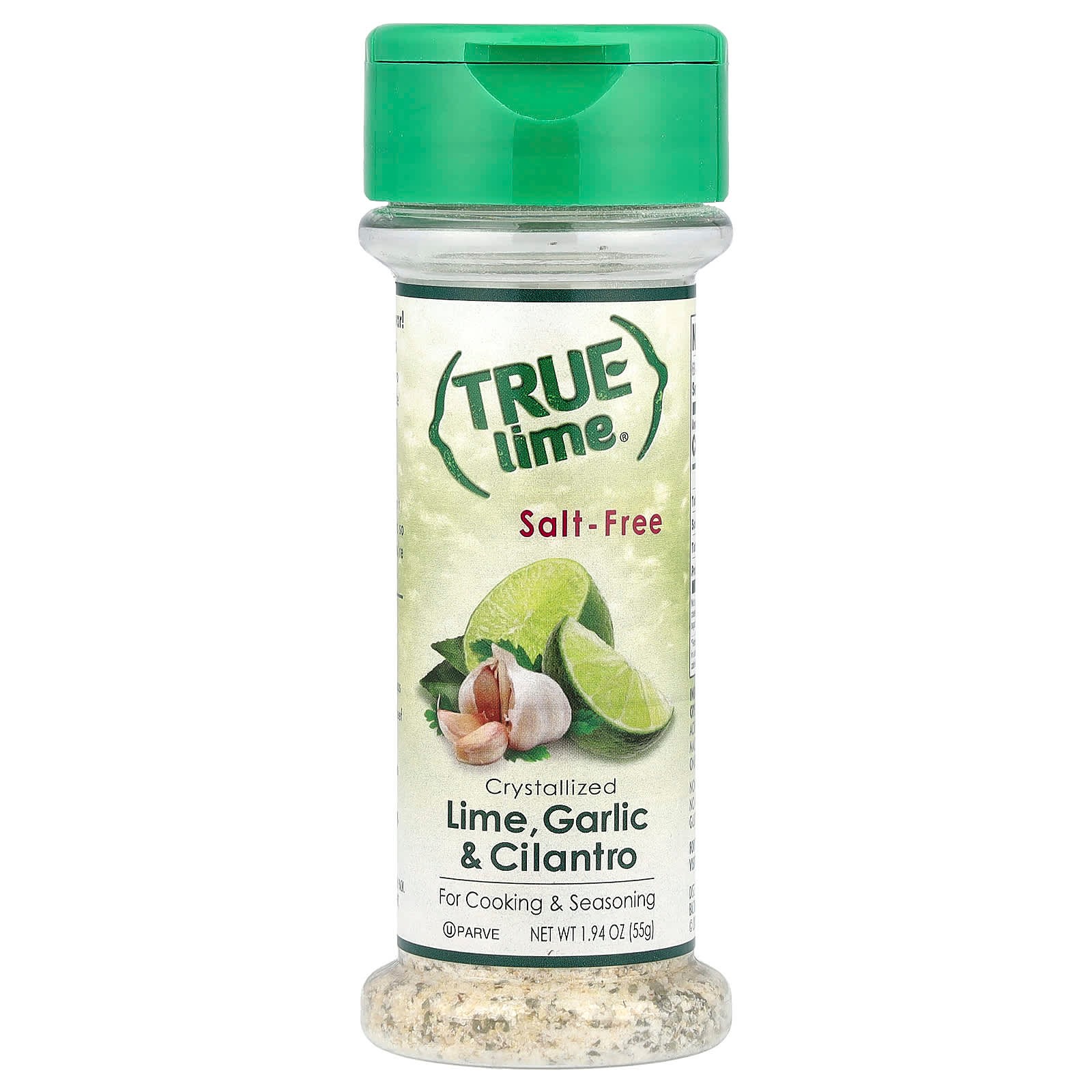 True Citrus, True Lime, Crystallized Lime, Garlic & Cilantro, Salt-Free ...