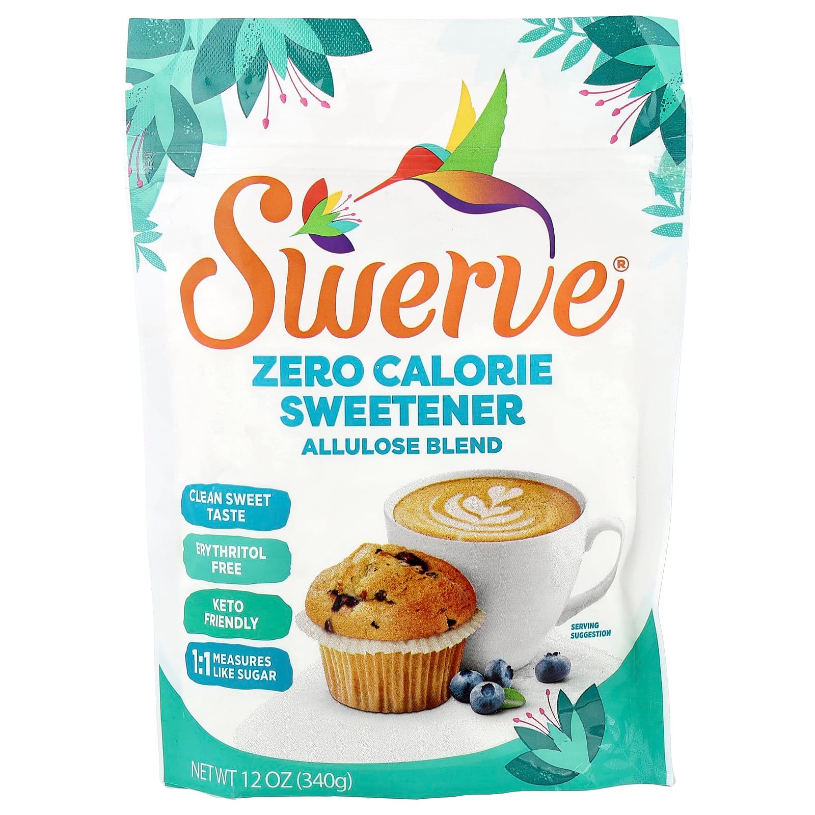 Swerve, Zero Calorie Sweetener, Allulose Blend, 12 oz (340 g) Deals and ...