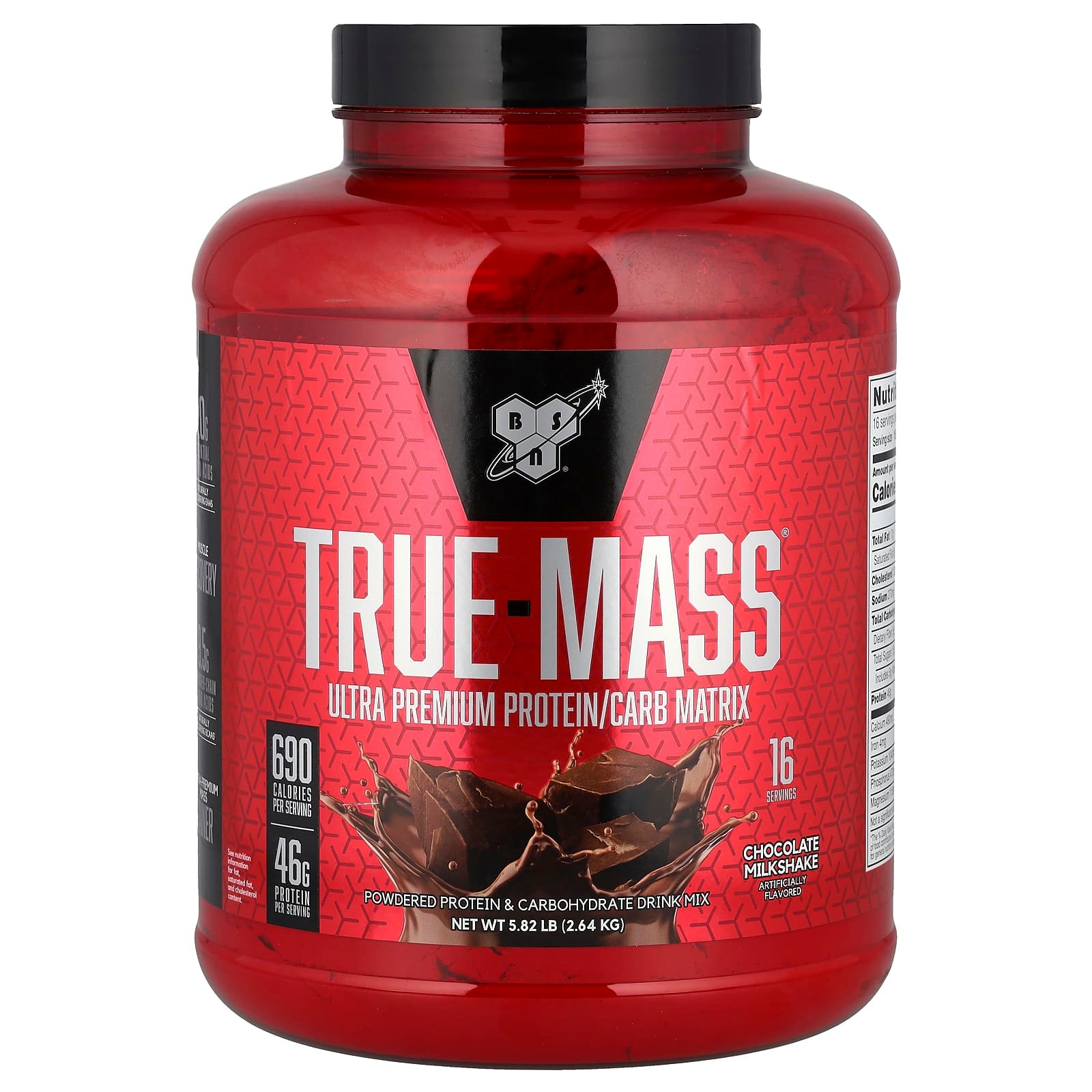BSN, True-Mass®, Ultra Premium Protein/Carb Matrix, Chocolate Milkshake ...