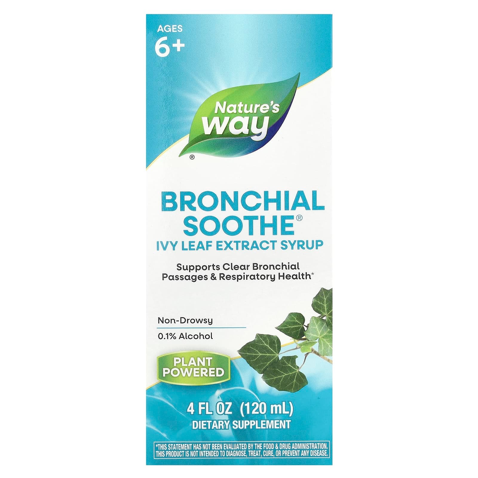 Nature's Way, Bronchial Soothe®, Ivy Leaf Extract Syrup, Ages 6+, 4 fl ...