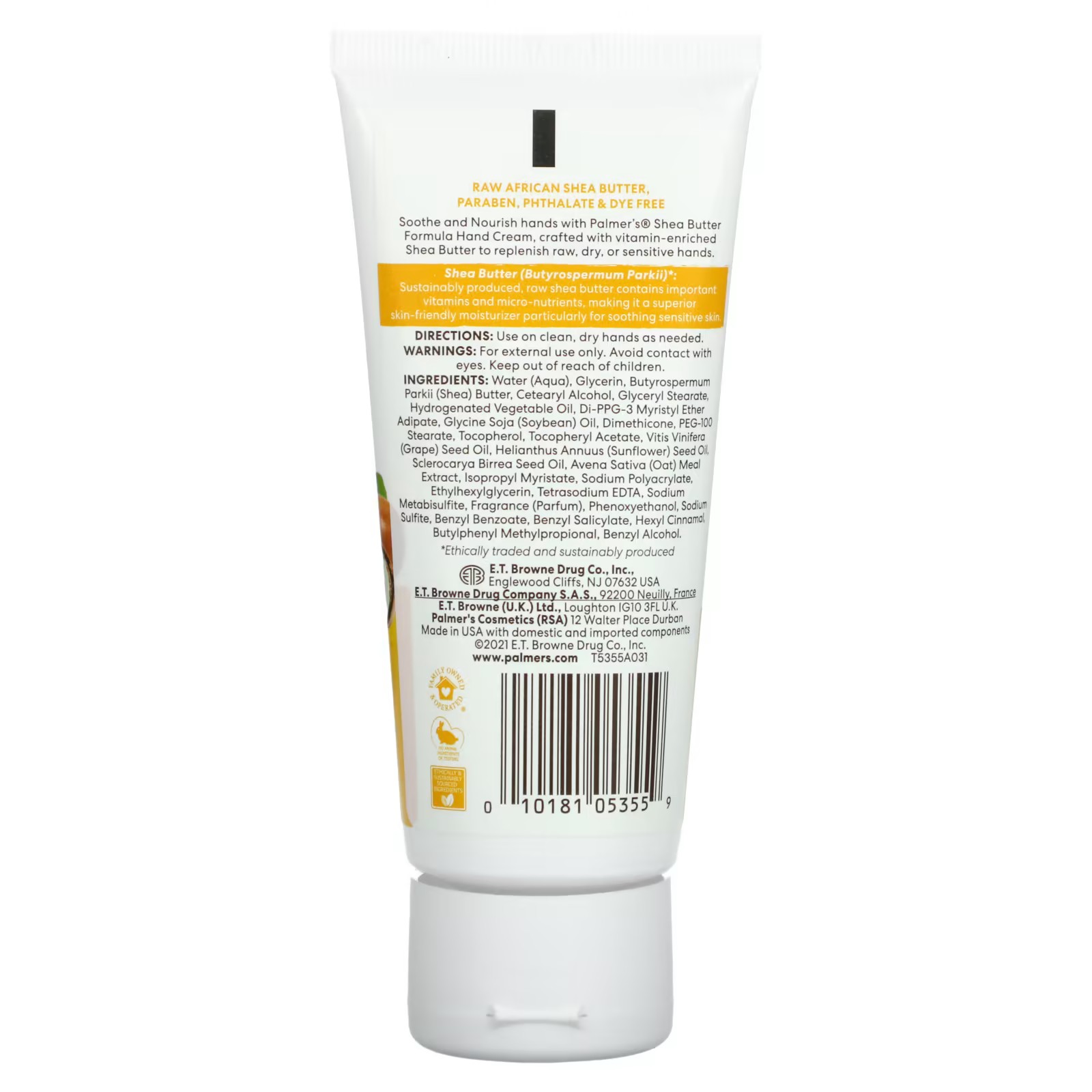 Palmer's, Shea Butter Formula with Vitamin E, Raw Shea Nourish Hand ...