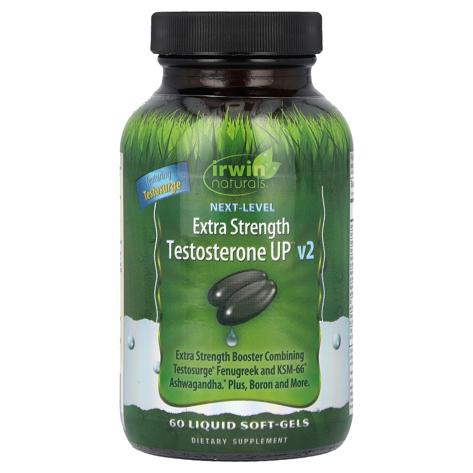 Irwin Naturals, Next Level, Testosterone UP v2, 60 Liquid Soft-Gels ...