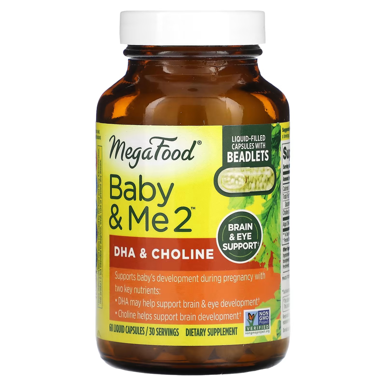 MegaFood, Baby & Me 2, DHA & Choline, 60 Liquid Capsules Deals and ...