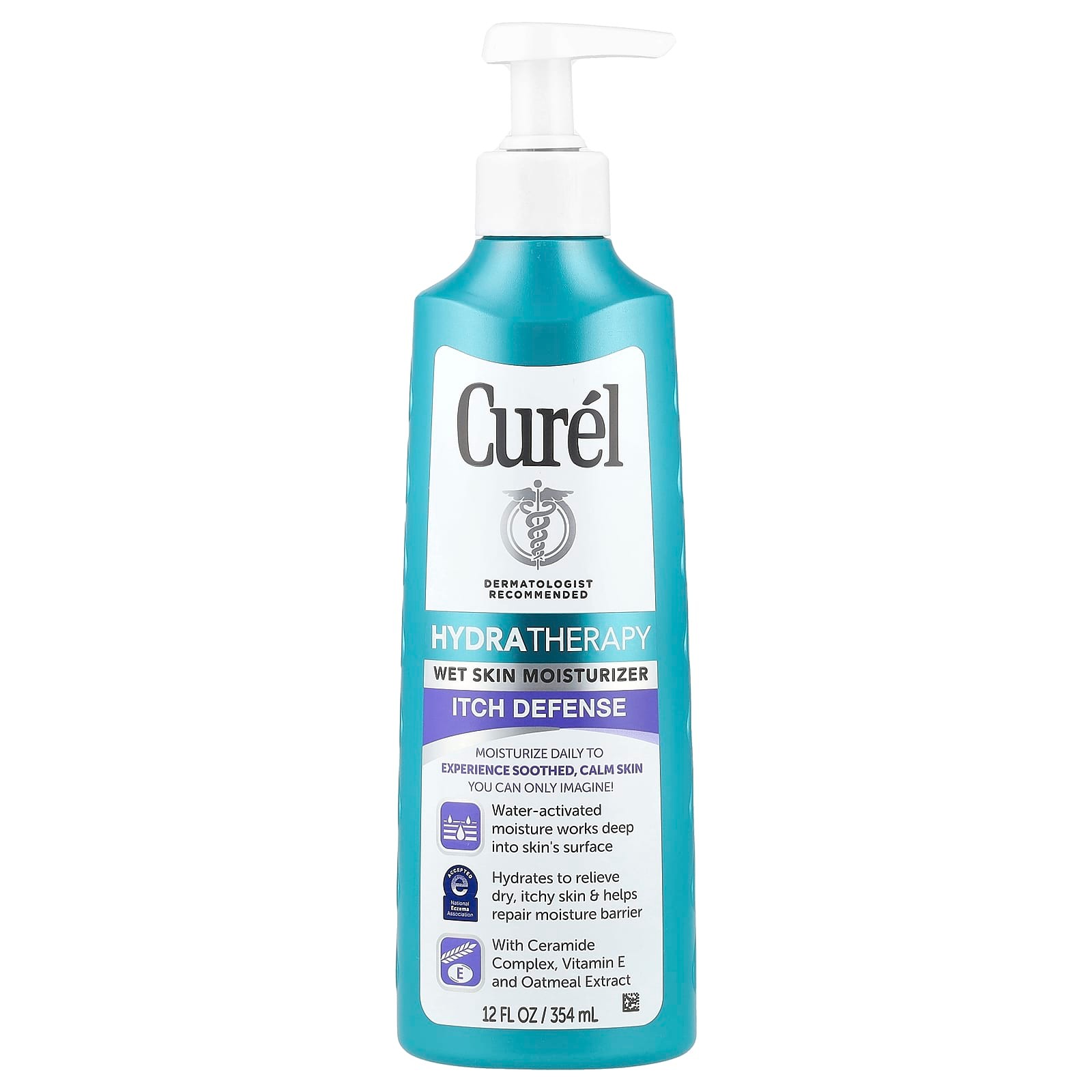 Curel, Hydra Therapy, Wet Skin Moisturizer, Itch Defense, 12 fl oz (354 ...