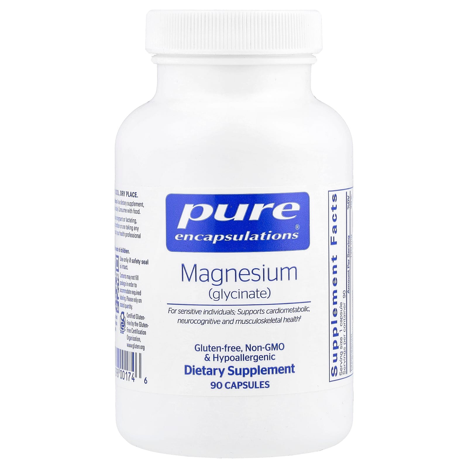 Pure Encapsulations, Magnesium (Glycinate), 120 mg, 90 Capsules Deals ...