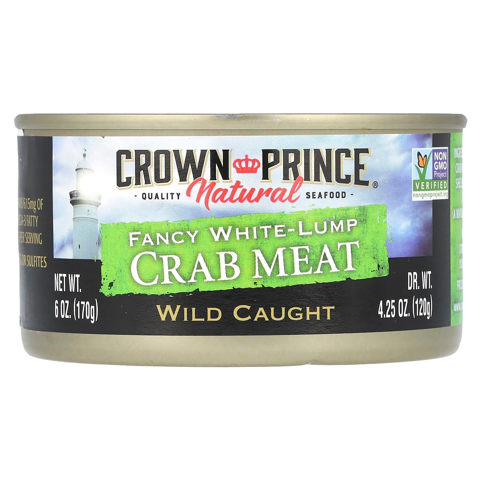 Crown Prince Natural, Fancy White-Lump Crab Meat, Wild Caught, 6 oz ...