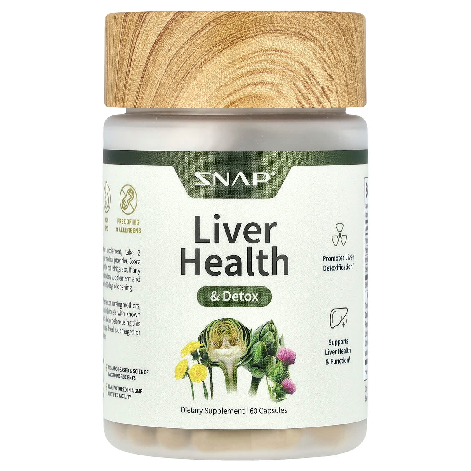 Snap Supplements, Liver Health & Detox, 60 Capsules Deals and Price ...