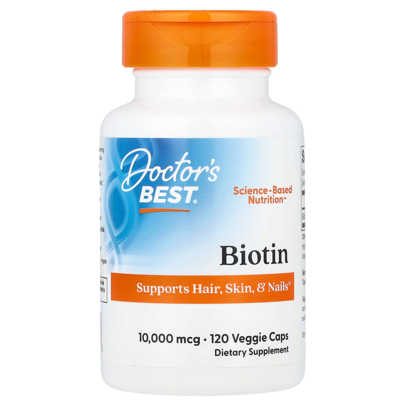 Doctor's Best, Biotin, 10,000 mcg, 120 Veggie Caps Deals and Price ...