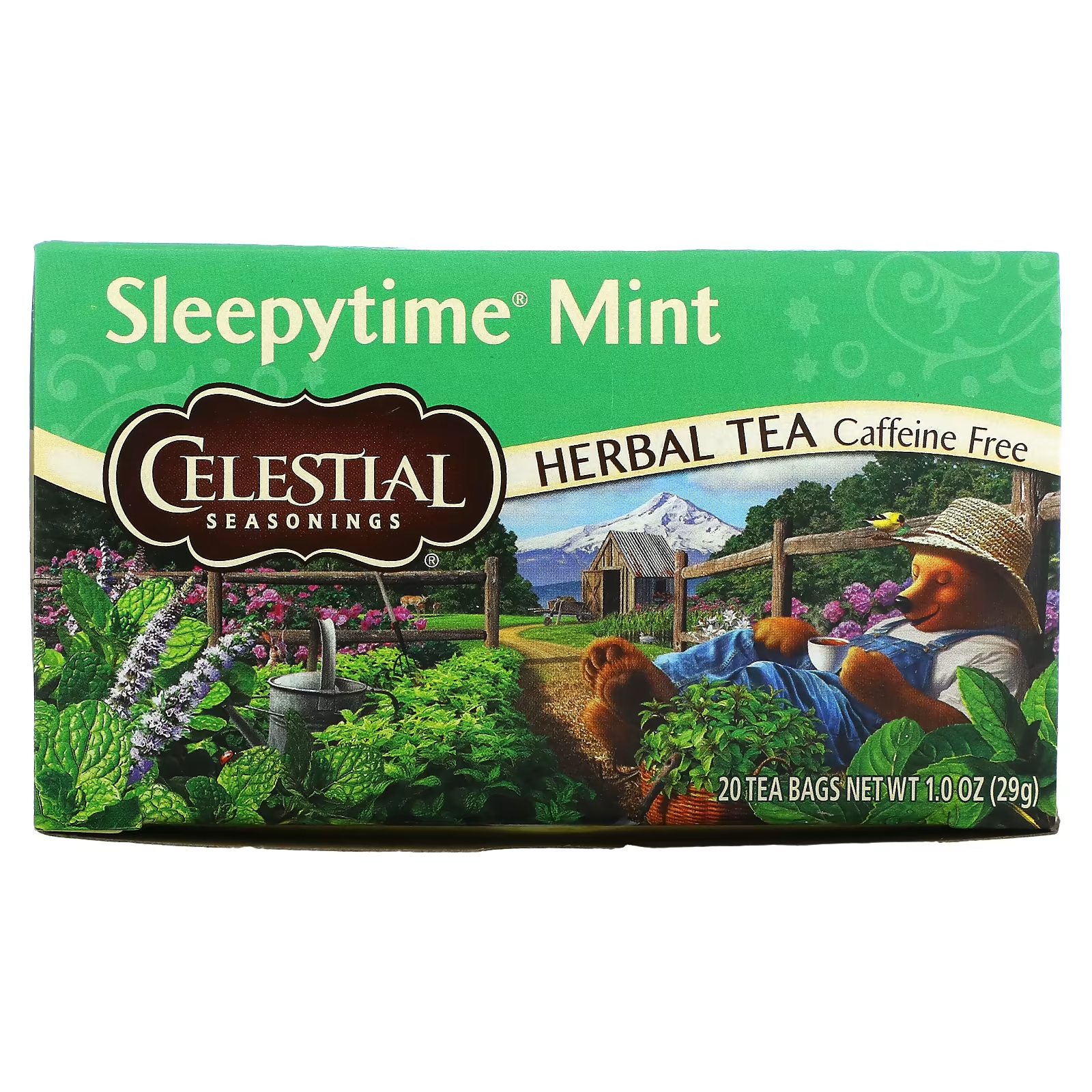 Celestial Seasonings, Herbal Tea, Sleepytime Mint, Caffeine Free, 20 ...