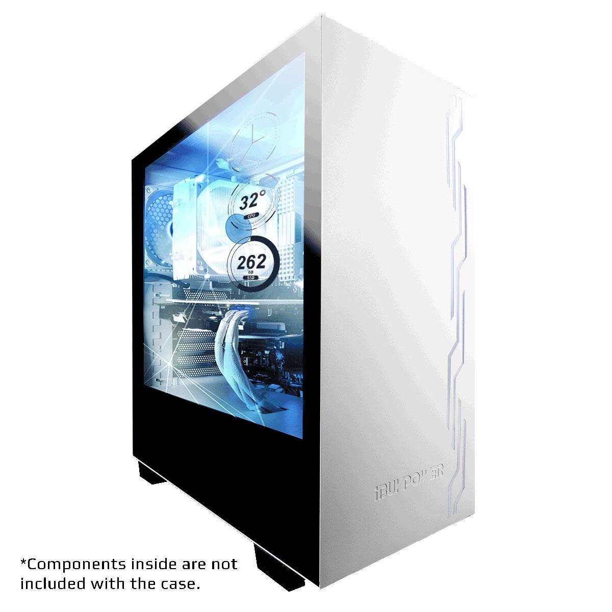 iBUYPOWER Snowblind S Mid Tower Case, White Best Deals and Price ...