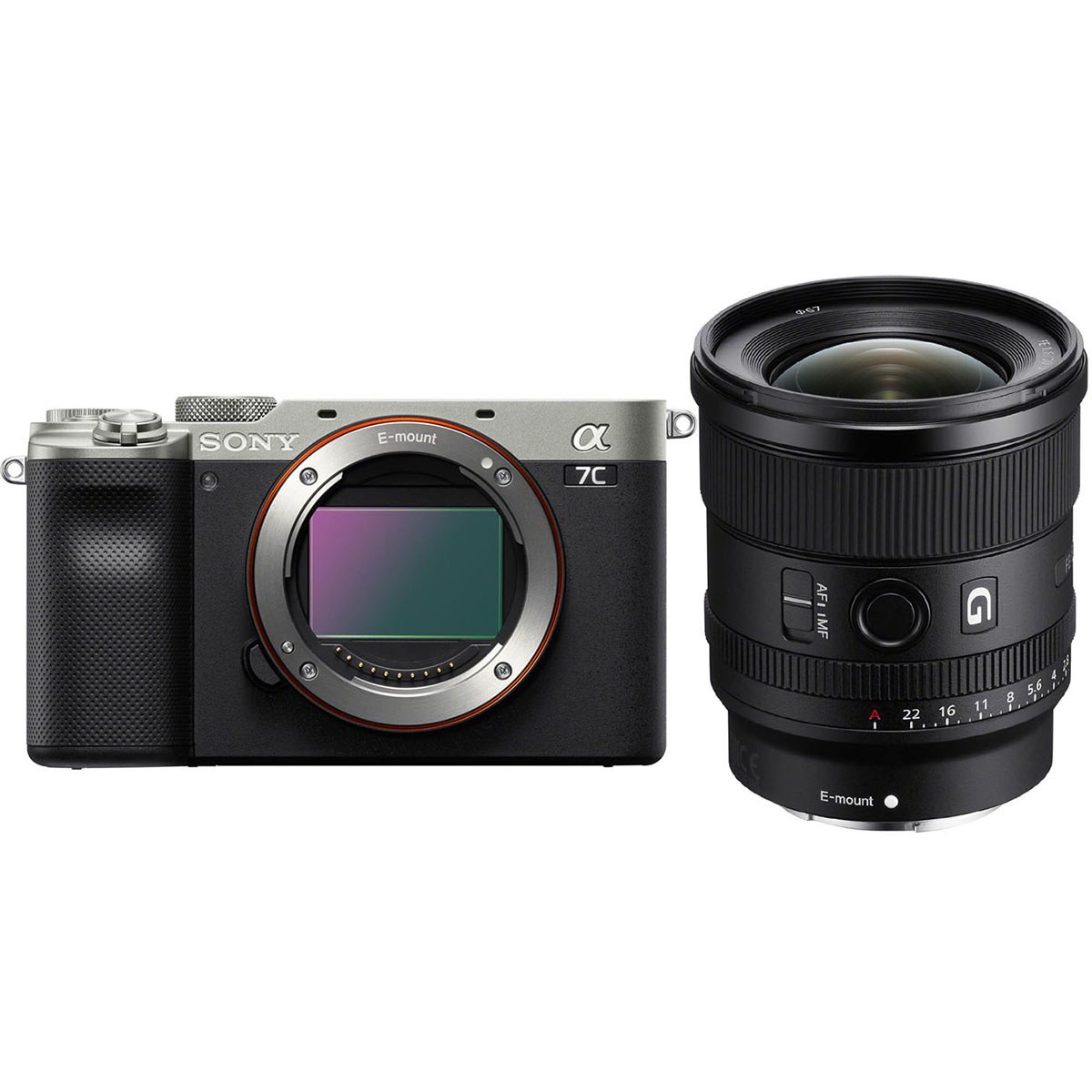 Sony Alpha 7C Mirrorless Camera with 20mm f/1.8 G Lens, Silver Best ...