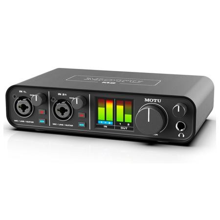 MOTU M2 2x2 USB-C Audio Interface for Recording, Mixing & Podcasting ...