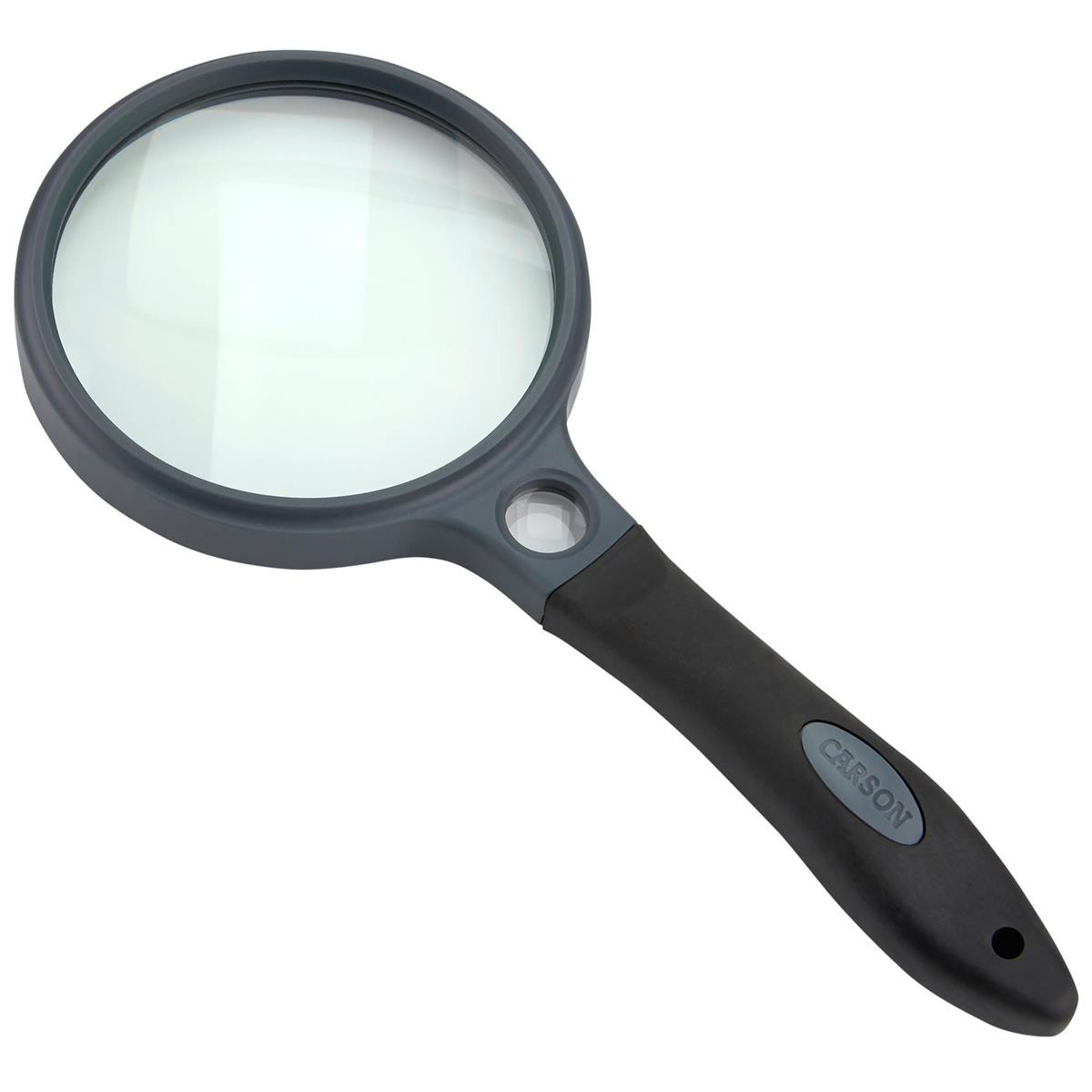 Carson SG-10 SureGrip Handheld 2x Magnifier with 10x High-Power Spot ...