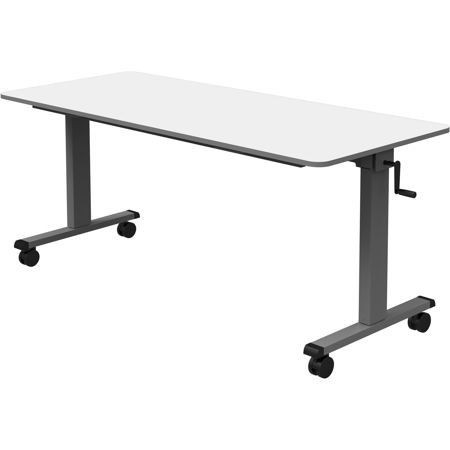 Luxor 60" Adjustable Flip-Top Training Table with Crank Handle Deals ...