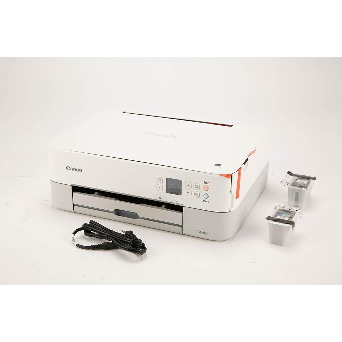 Used Canon PIXMA TS6420a Wireless All-In-One Inkjet Printer, White E ...