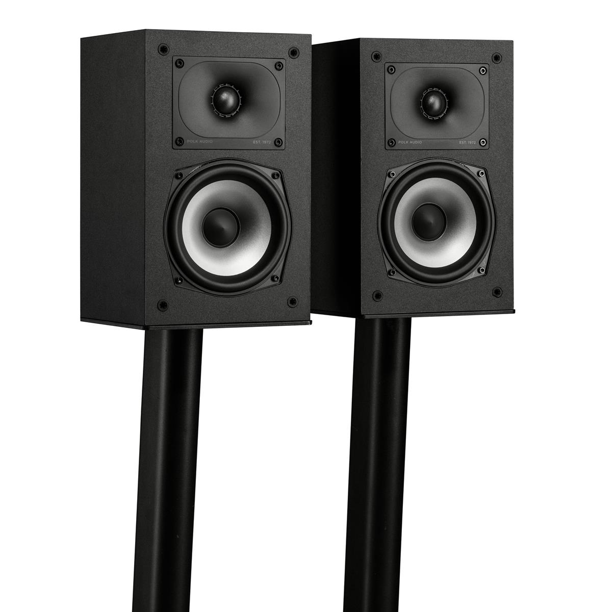 Polk Audio Monitor XT15 Compact Bookshelf Loudspeakers, Pair, Black ...