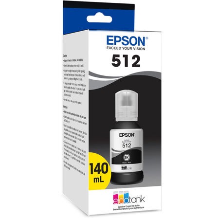 Epson T512 Pigment Black Ink Bottle with Sensormatic for Expression ...