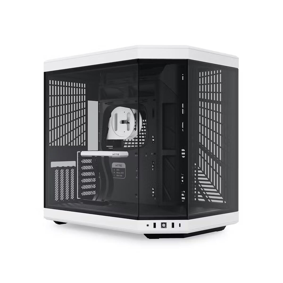 HYTE Y70 Dual Chamber Modern Aesthetic Panoramic Tempered Glass EATX ...