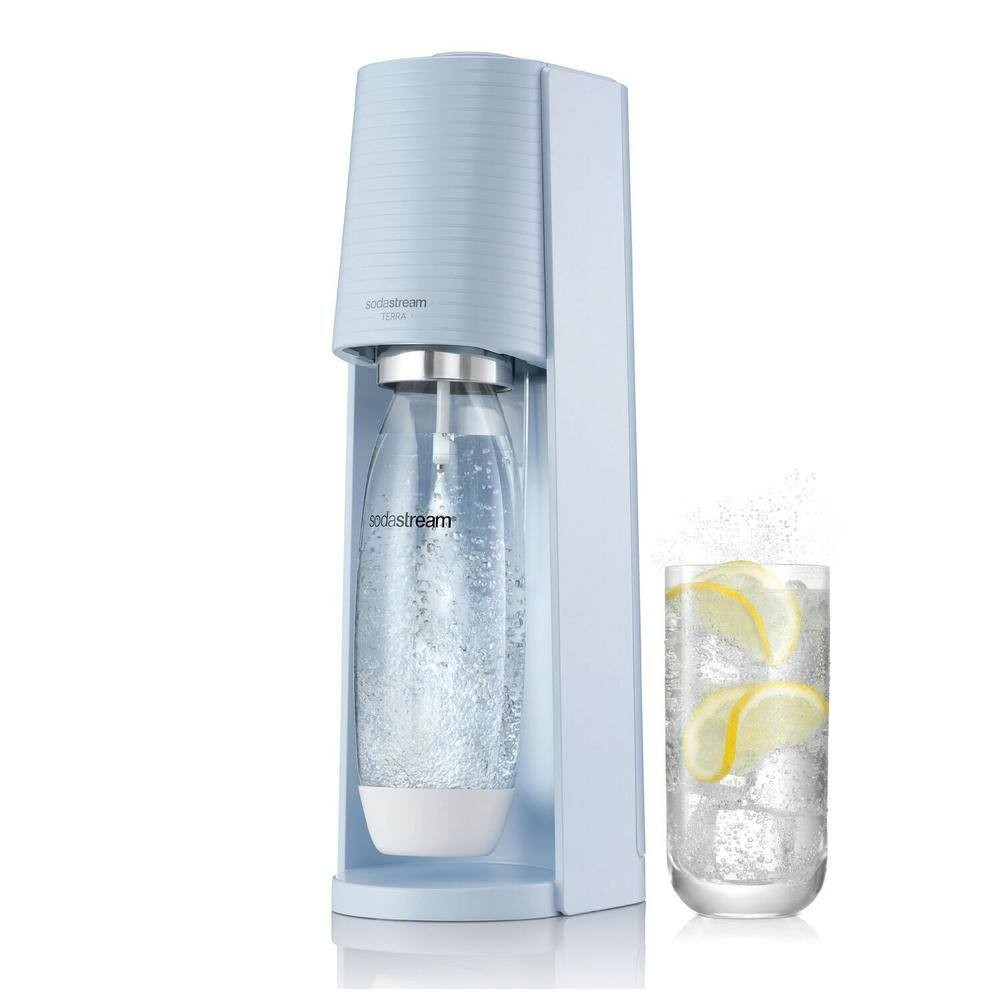 SodaStream Terra Misty Blue Soda Machine and Sparkling/Carbonated Water ...