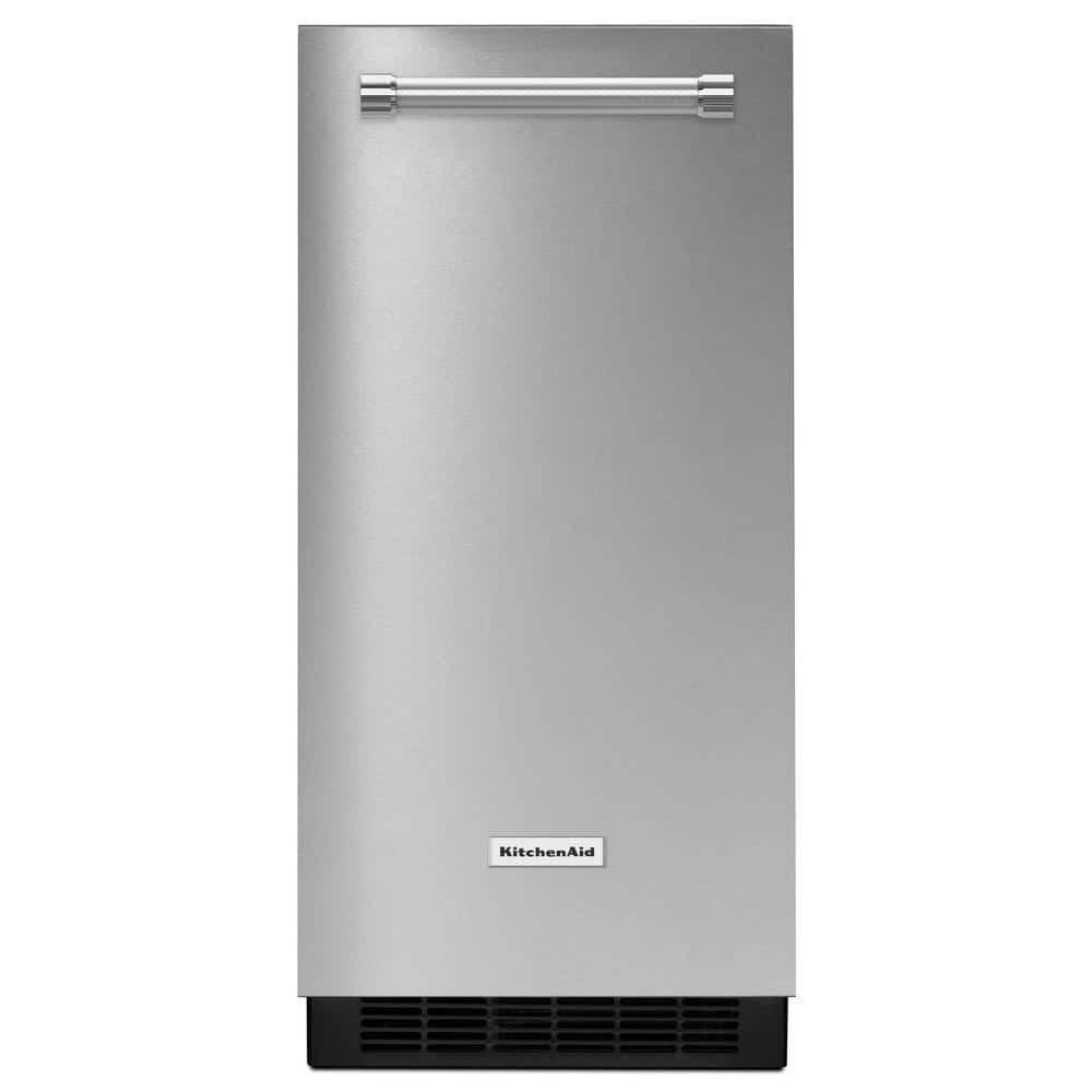 KitchenAid 50 lb. Built-in Ice Maker in PrintShield Stainless Steel ...