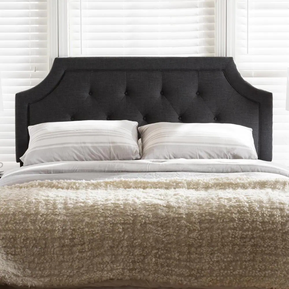 Mars Dark Gray Fabric Upholstered Full Size Headboard Deals and Price ...