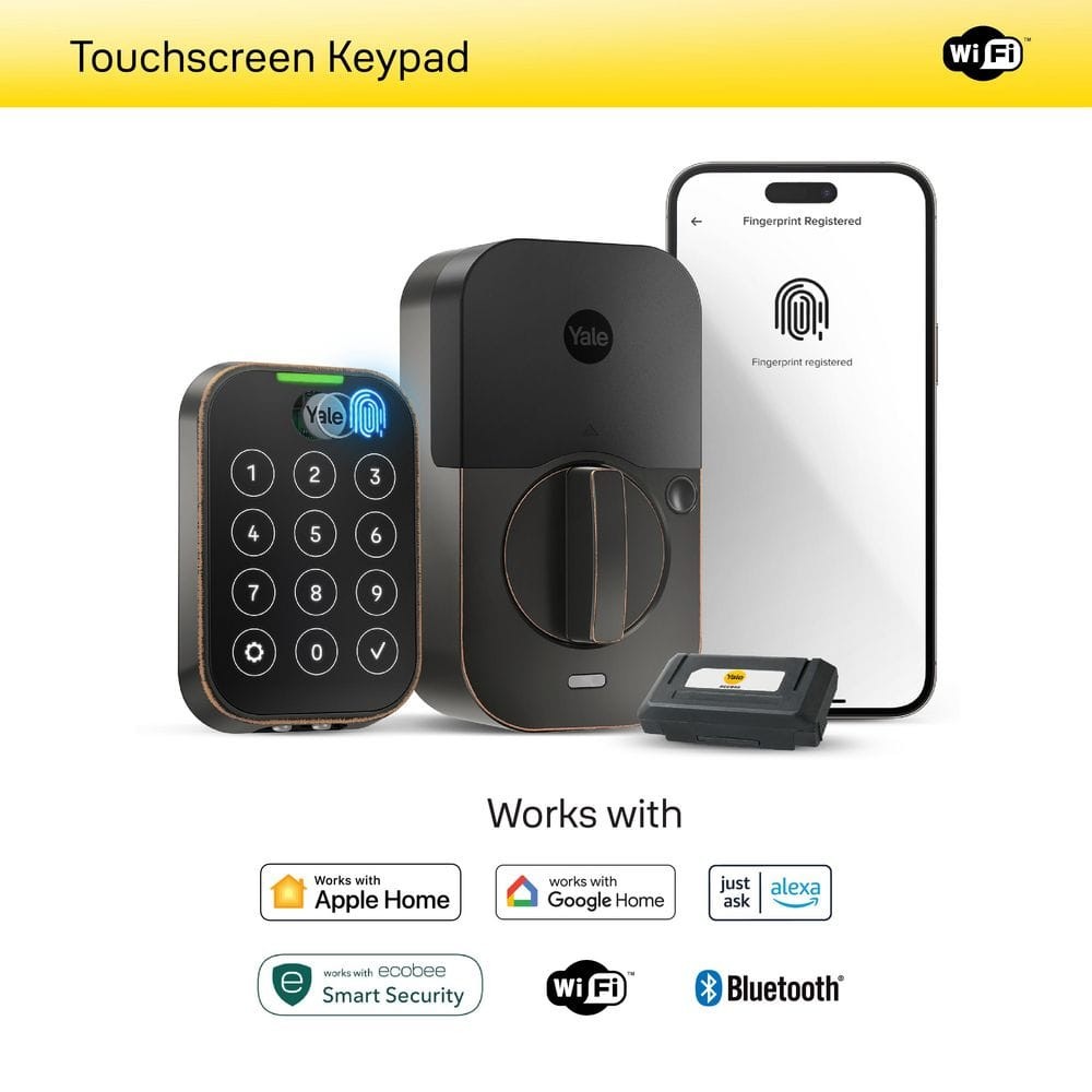 Yale Assure Lock 2; Keyless Smart Door Lock with Wi-Fi and Fingerprint ...