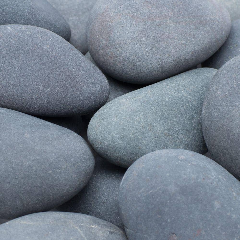 2200 lbs. 1 in. to 3 in. Grey Mexican Beach Pebbles (Super Sack/Covers ...