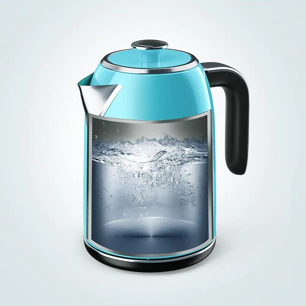Galanz 8-Cup Retro Blue Corded Electric Kettle with Auto Shut Off Best ...