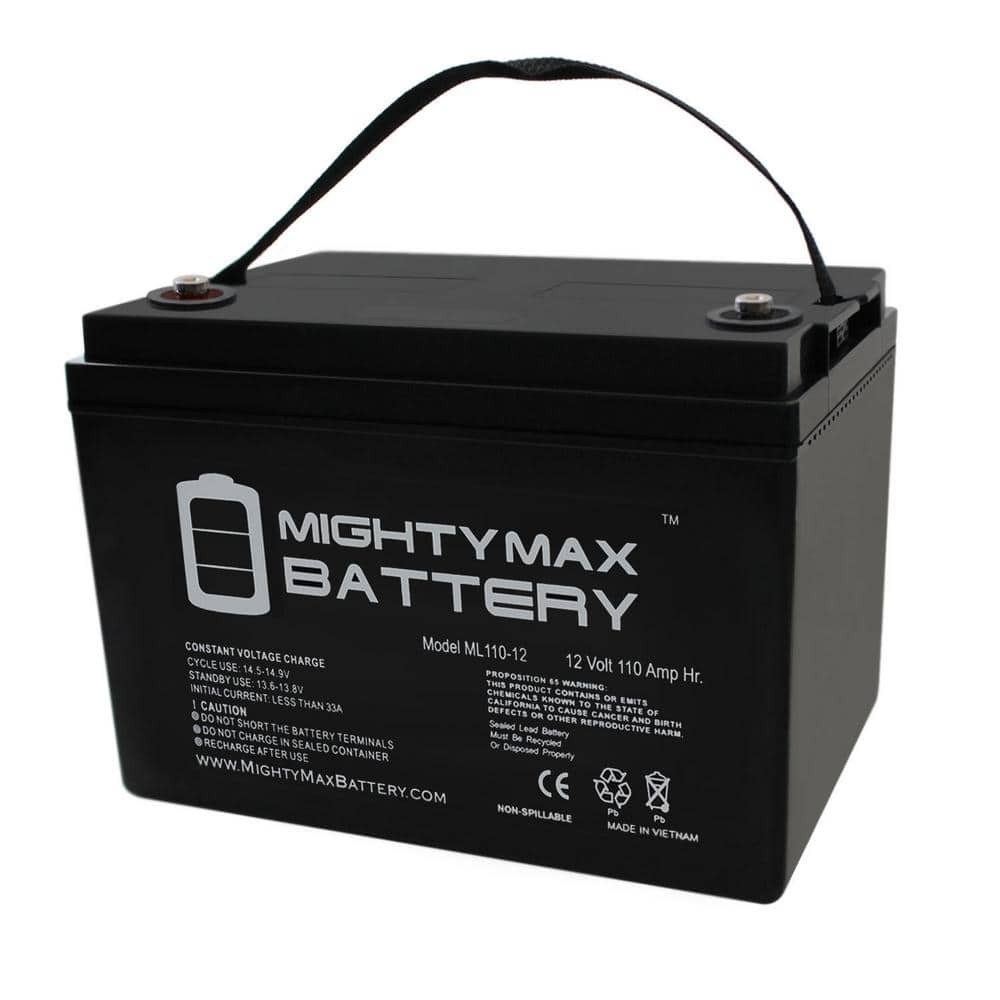 12-Volt 110AH SLA Battery Replaces UB121100-ER Sealed Lead Acid Battery ...