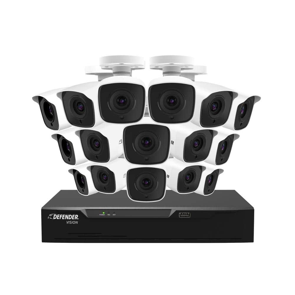 Vision Ultra HD 4K (8MP) 16 Channel 2TB DVR Wired Security Camera ...