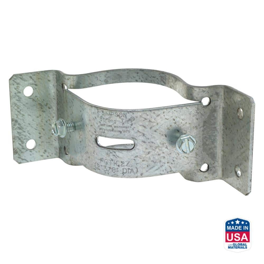 PGTIC ZMAX Galvanized Inside-Corner Pipe Grip Tie for 2 in. Pipe Deals ...